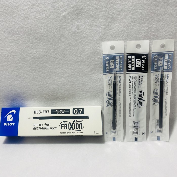 Jual Pulpen - Refill Pulpen Pilot Frixion Bls-Fr7 0.7 Mm Hitam / 1 Box ...