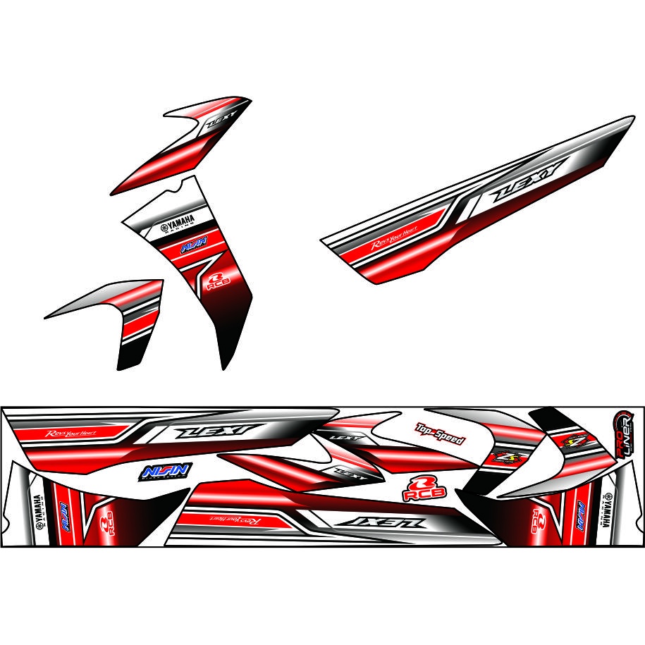 Jual Sticker Stripping Variasi Yamaha LEXI 125 NEW/ STIKER STRIPING ...