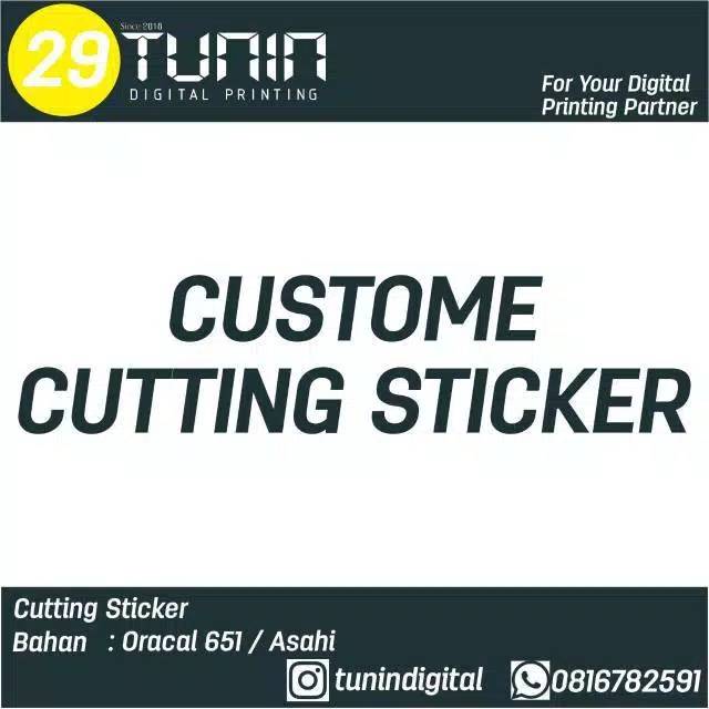 Jual Custome cutting sticker Bahan Oracal | Shopee Indonesia