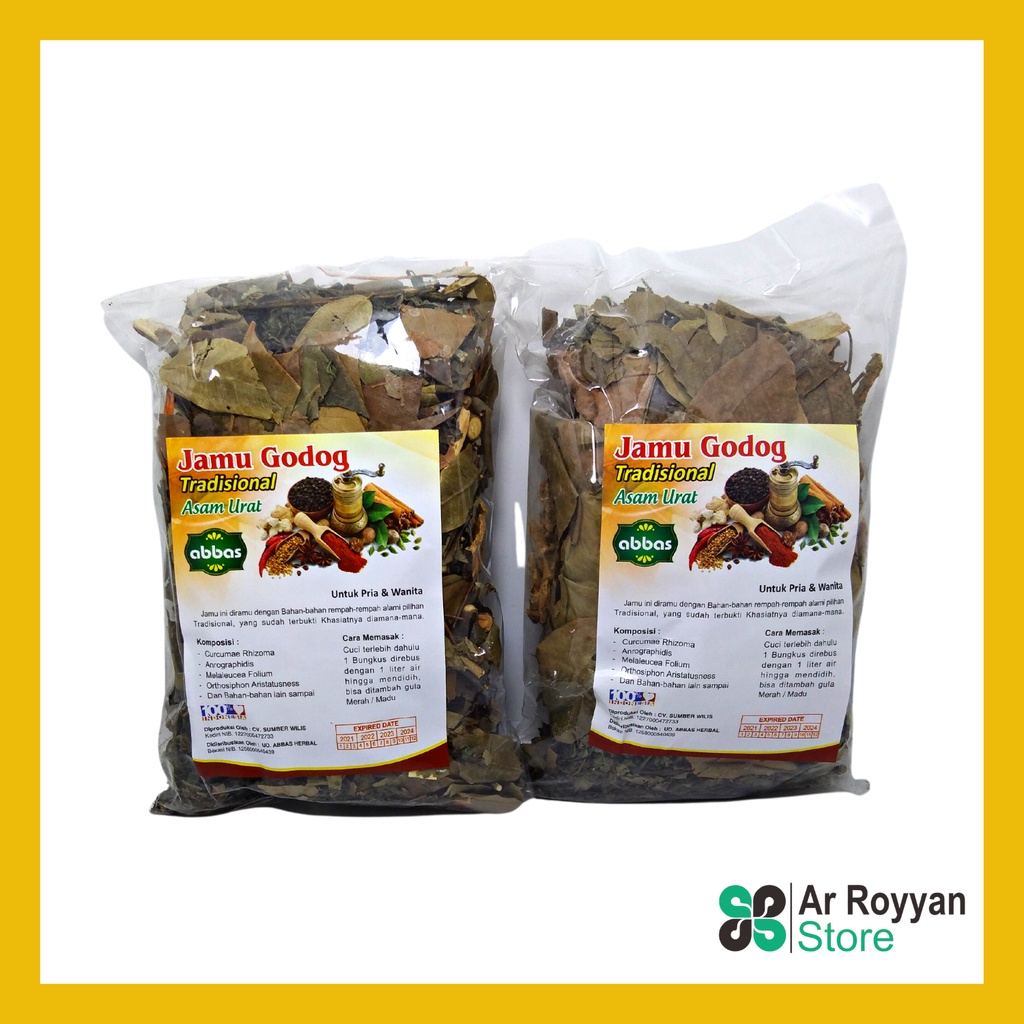 Jual JAMU GODOK / GODOG RHEUMATIK ASAM URAT ABBAS | Shopee Indonesia