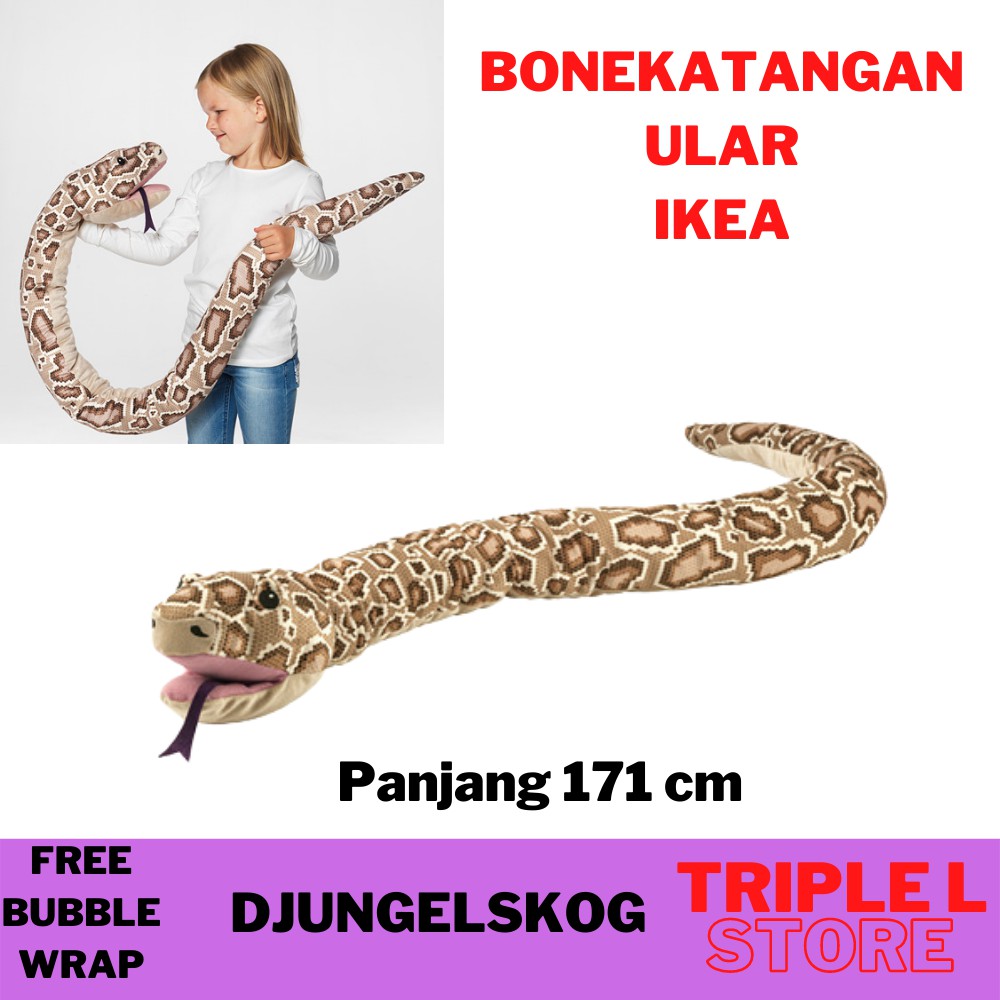 Jual Boneka Tangan Binatang Ular Panjang 171 cm Djungleskog | Shopee ...