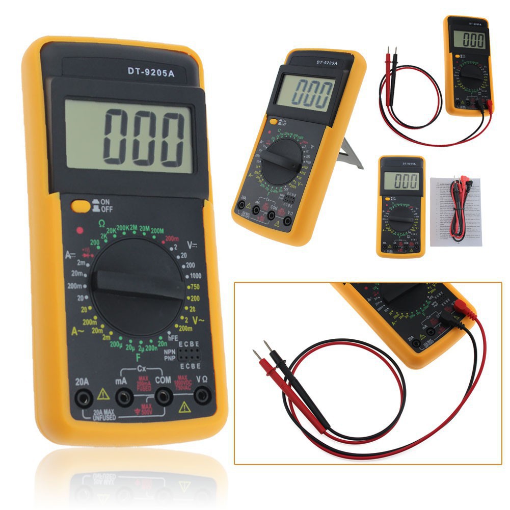 Jual DT-9205A Digital Multimeter Multi tester AVO meter DT9205 DT9205A ...