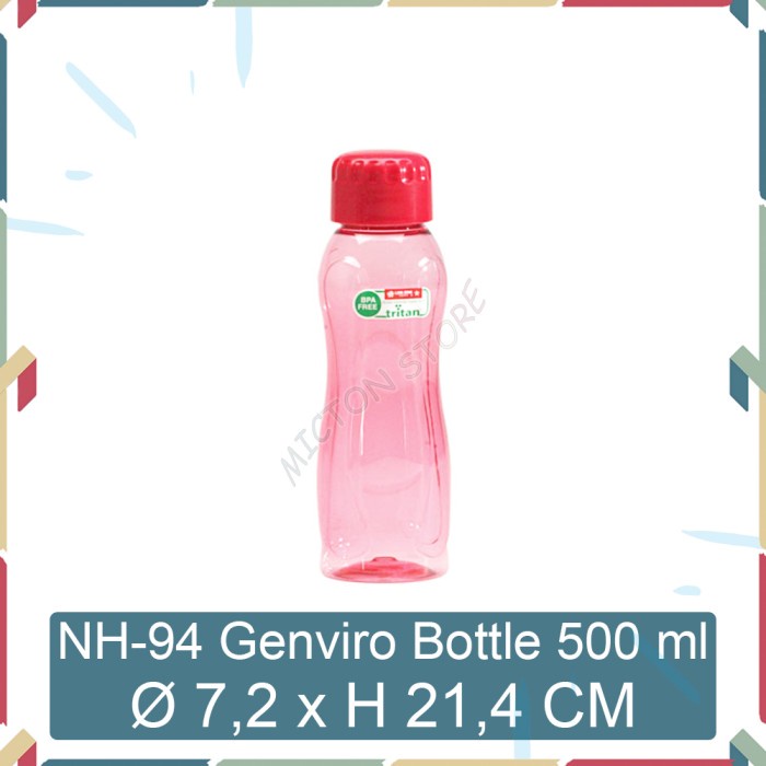Jual MICTON Lion Star NH-94 Genviro Bottle 500 ml Botol Minum | Shopee ...