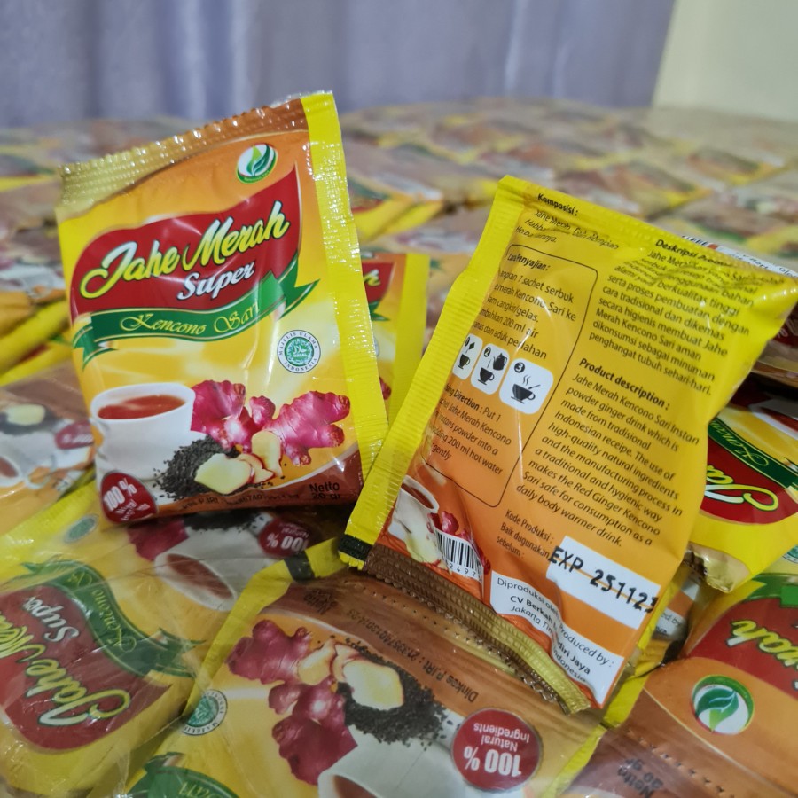 Jual Jahe Merah Super Kencono Sari Sachet / Jahe Amanah / Amanah Super ... Jual Jahe Merah Super Kencono Sari Sachet / Jahe Amanah / Amanah Super ...