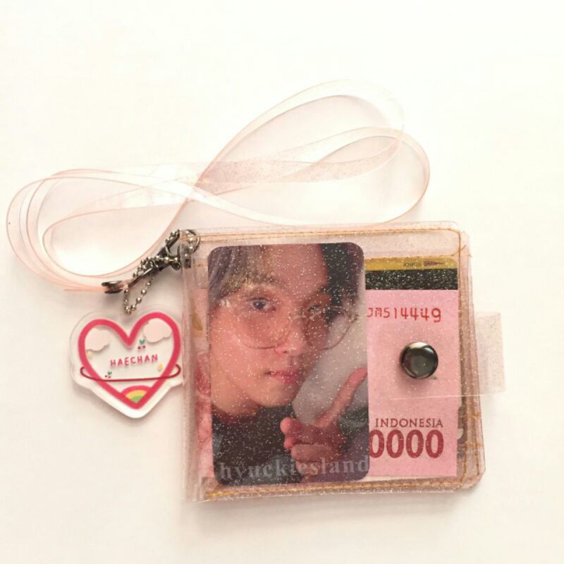 Jual kpop transparent jelly wallet PVC — dompet lipat transparan ...