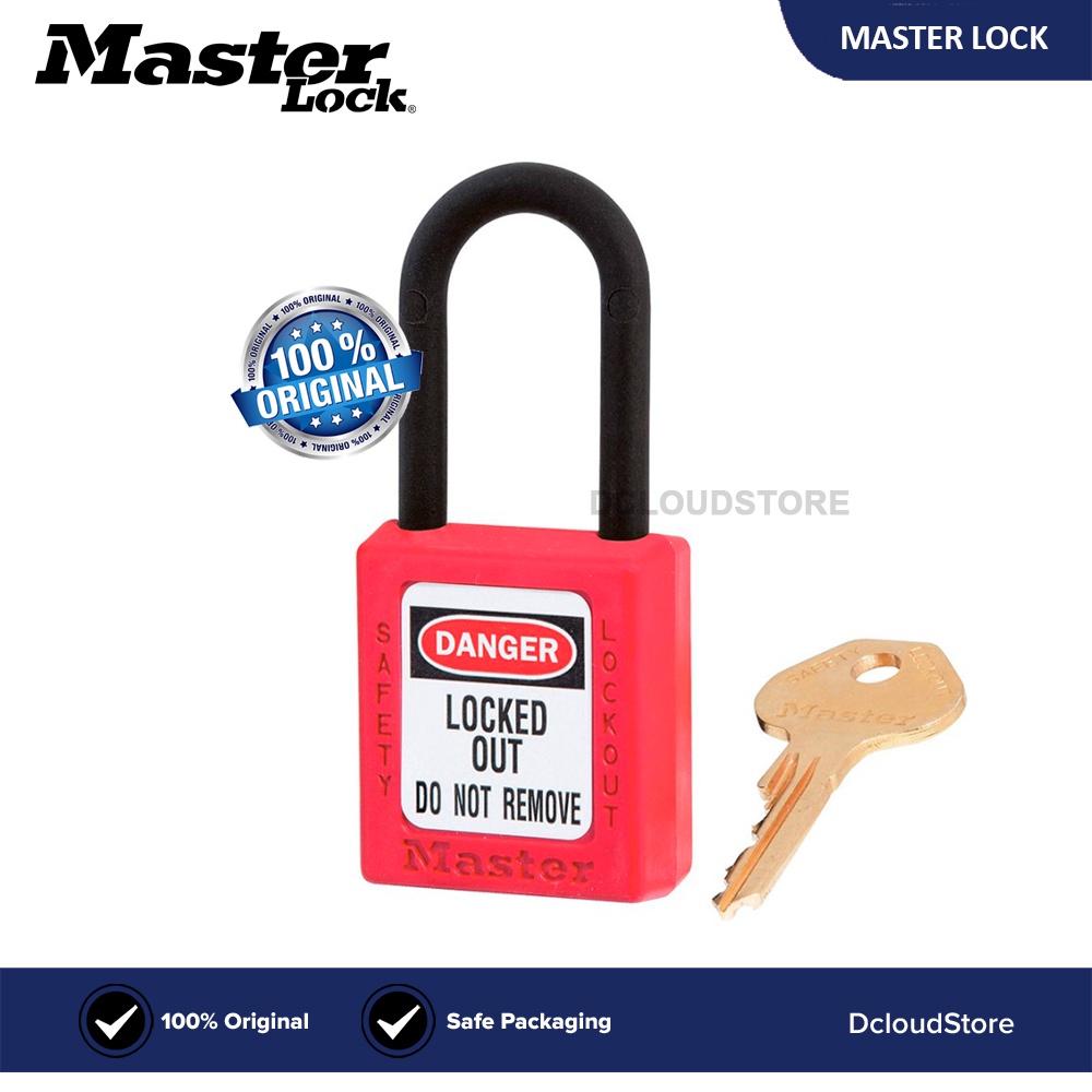 Jual Gembok Master Lock Safety LOTO 406 Merah Red Thermoplastic ...