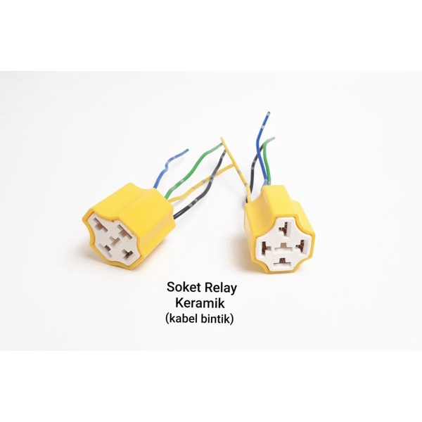 Jual Socket Soket Relay Riley Relay Keramik Kabel bintik | Shopee Indonesia