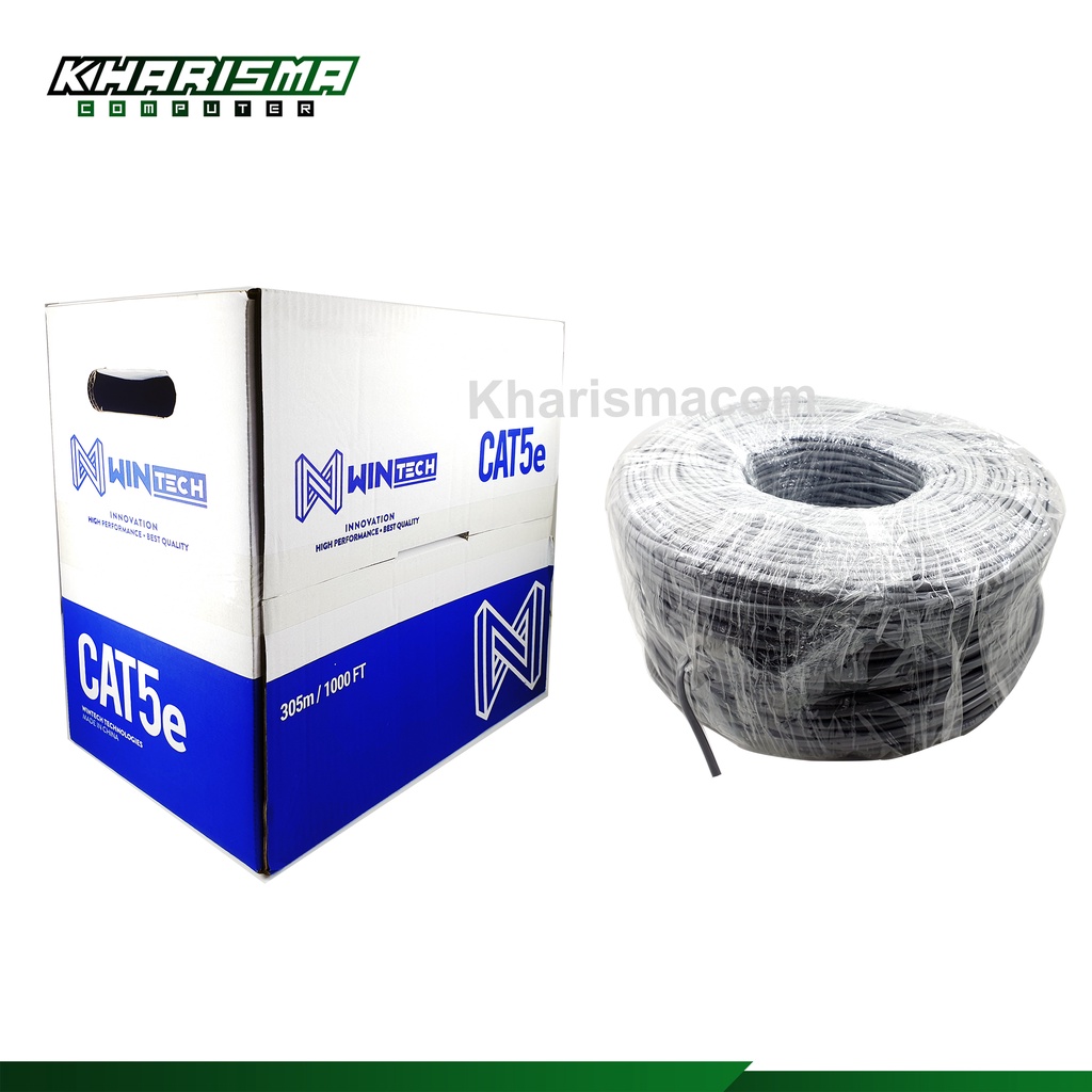Jual KABEL LAN WINTECH CAT5e 305 METER WINTECH/ KABEL UTP LAN CAT5e 1 ...