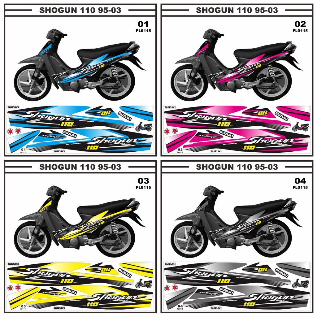 Jual Stiker Striping Suzuki Shogun 110 1995-2003 Variasi Grafis FL0115 ...