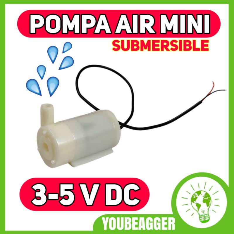 Jual Pompa air mini SUBMERSIBLE DC 3-5V | Shopee Indonesia