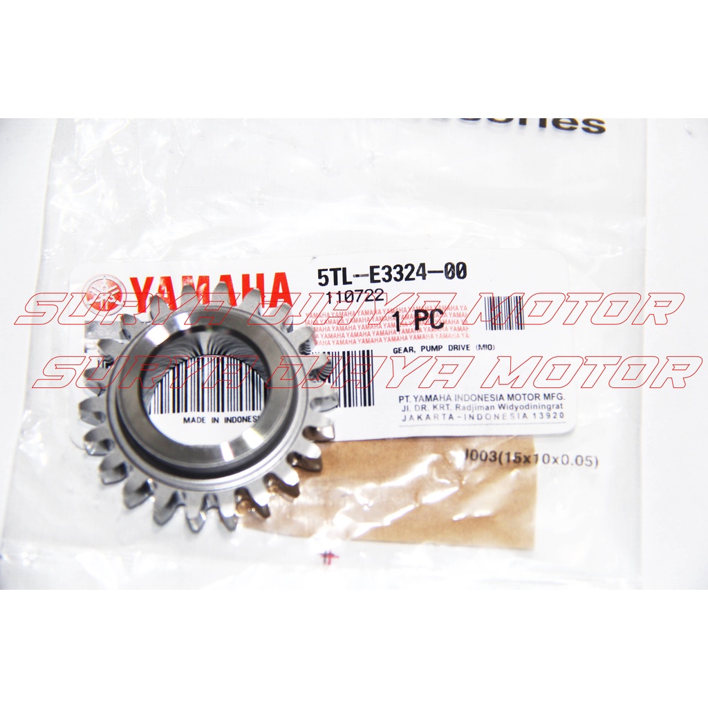 Jual Gear Gir Pump Drive Gir Gigi Pompa Oli Mio old Lama Sport 5TL-E3324-00 | Shopee Indonesia