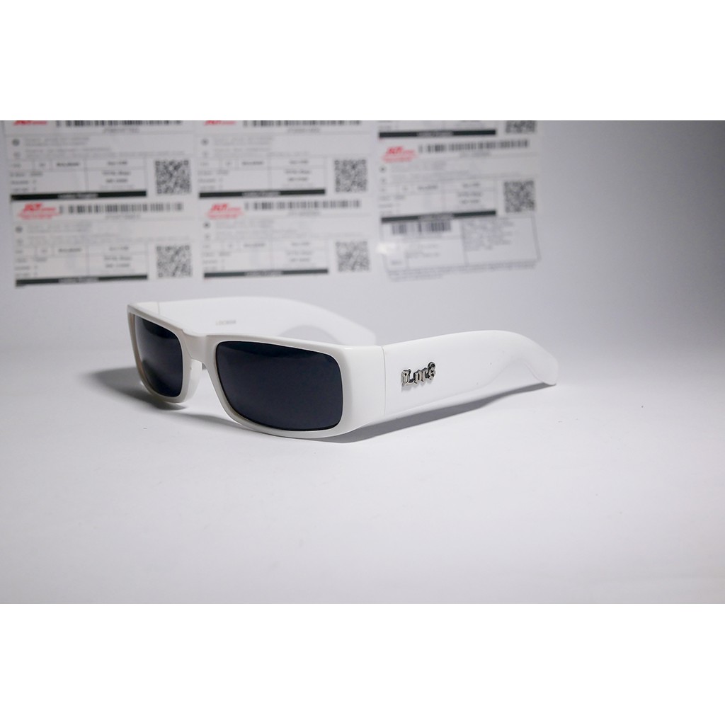 Jual Locs Authentic Rectangular Gangster Cholo Sunglasses White ...