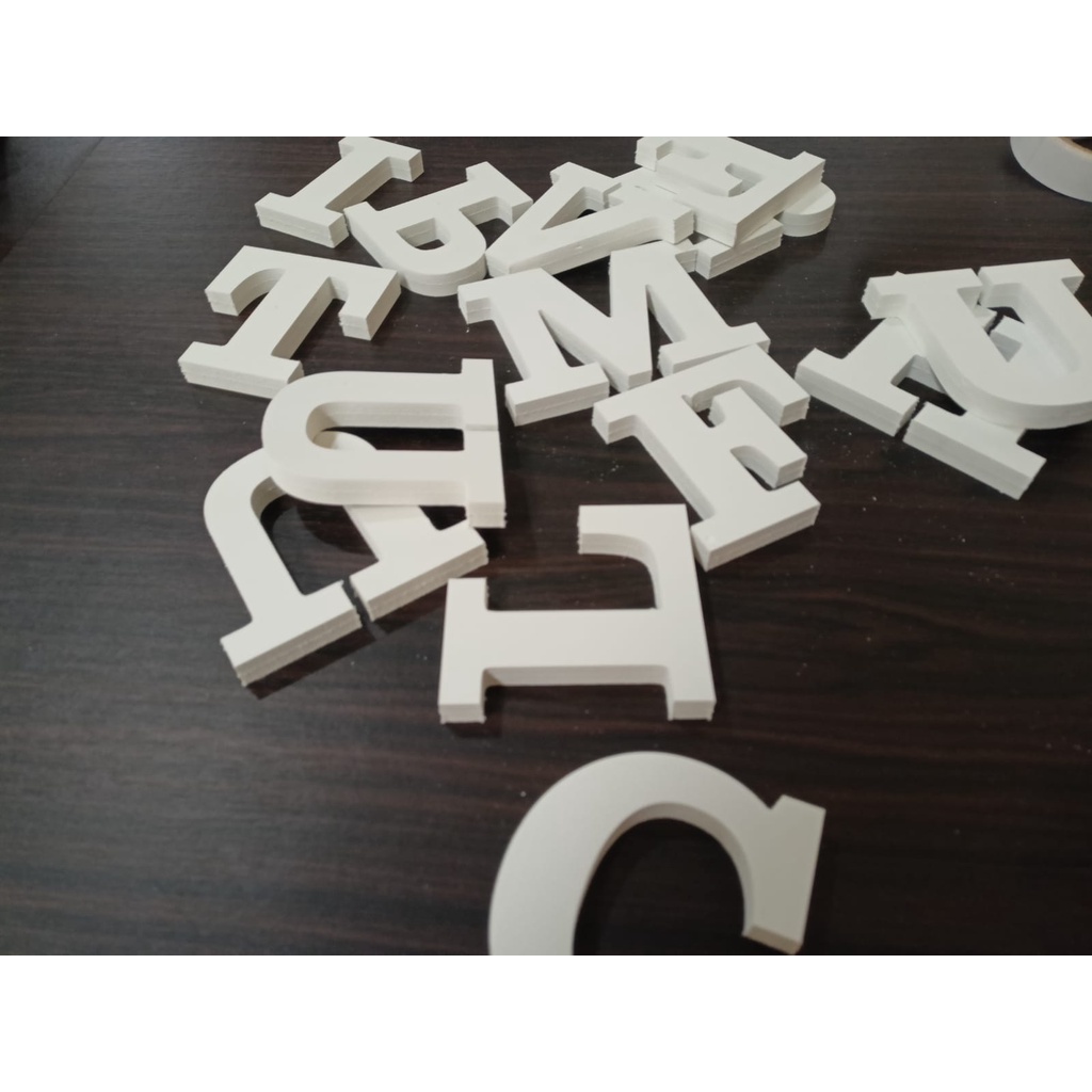 Jual Huruf Timbul PVC TEBAL10MM | Shopee Indonesia