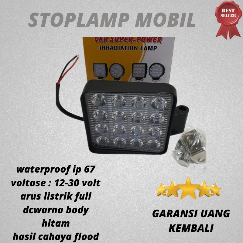Jual WORK LED 16 MATA 48 WATT 28mm | Shopee Indonesia