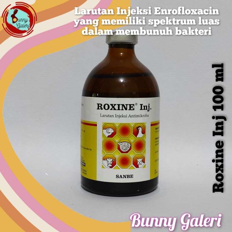 Jual ROXINE INJ 100 ml, antibiotik injeksi berspektrum luas yang ...