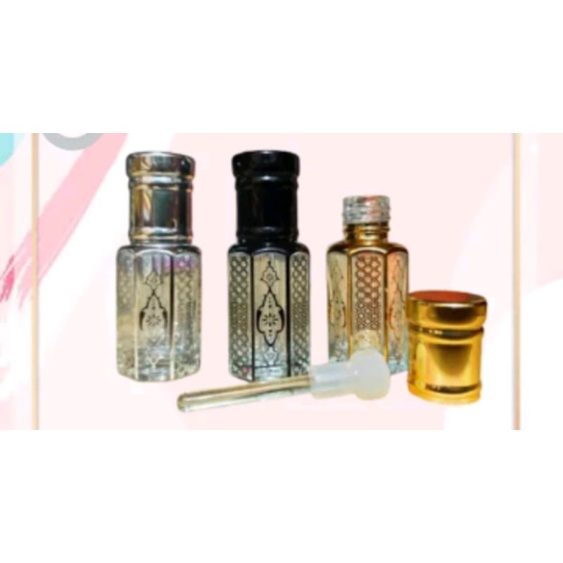 Jual Botol tola printing 6ml vip stik kaca gold silver black botol ...