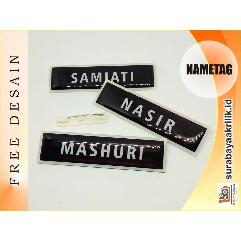 Jual NAME TAG NAMA DADA || Name Tag Murah Akrilik Custom | Shopee Indonesia