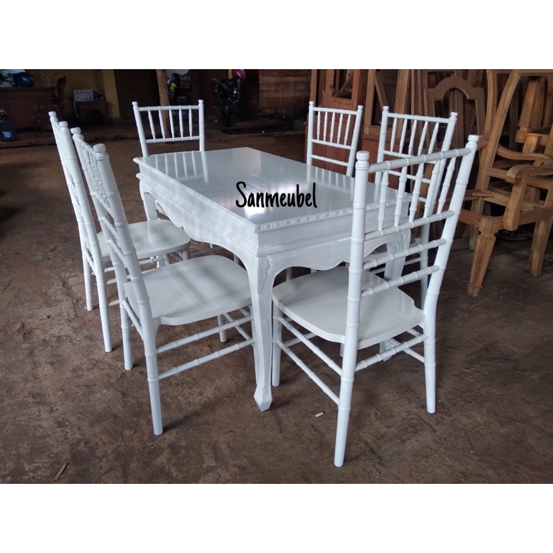 Jual SET AKAD NIKAH | SET MEJA MAKAN TIFFANY BAMBU | Shopee Indonesia