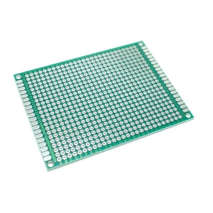 Jual Pcb Bolong Lubang Ic Dot Matrix Double Layer Fr4 Fiber Hijau 6X8 ...