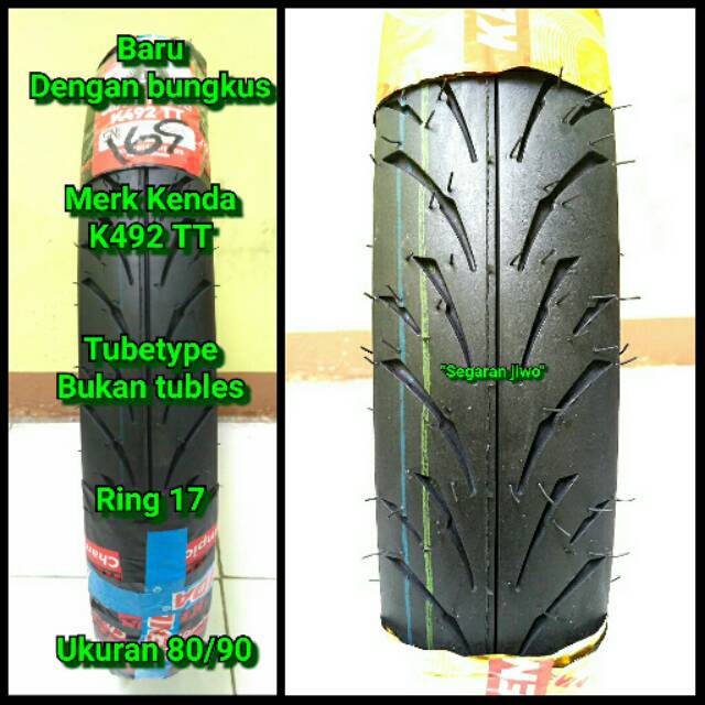 Jual Ban motor ring 17 Ukuran 80/90 setara dengan ukuran 2.75 Bukan ...