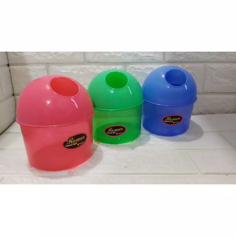 Jual tempat tisu romeo bulat / tempat tisu bulat plastik | Shopee Indonesia