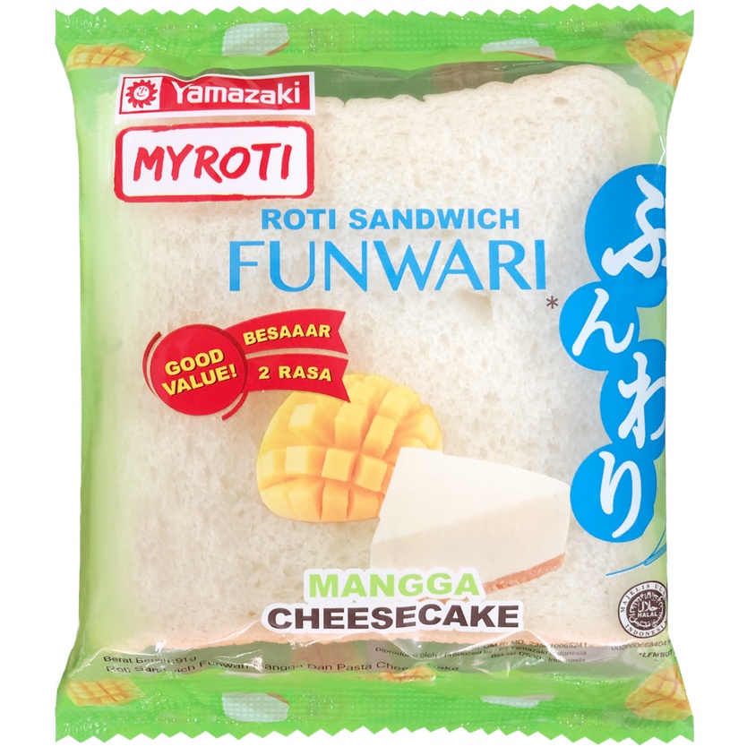 Jual ROTI SANDWICH FUNWARI (MANGGA CHEESECAKE) | Shopee Indonesia