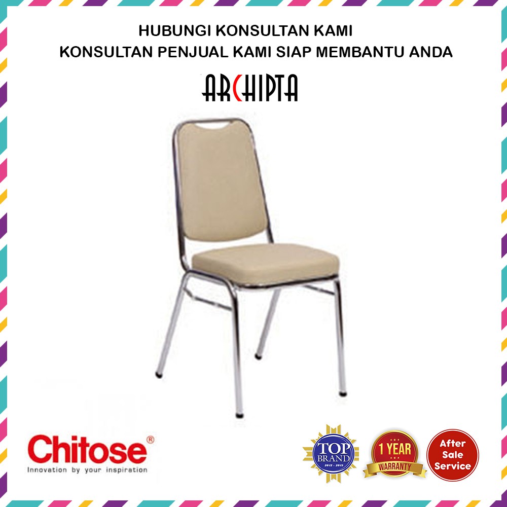 Jual Chitose - Kursi Tumpuk Hotel & Restaurant - Caesar N (Chrome ...