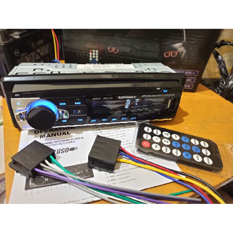 Jual tape audio mobil single din jsd 520 COD | Shopee Indonesia