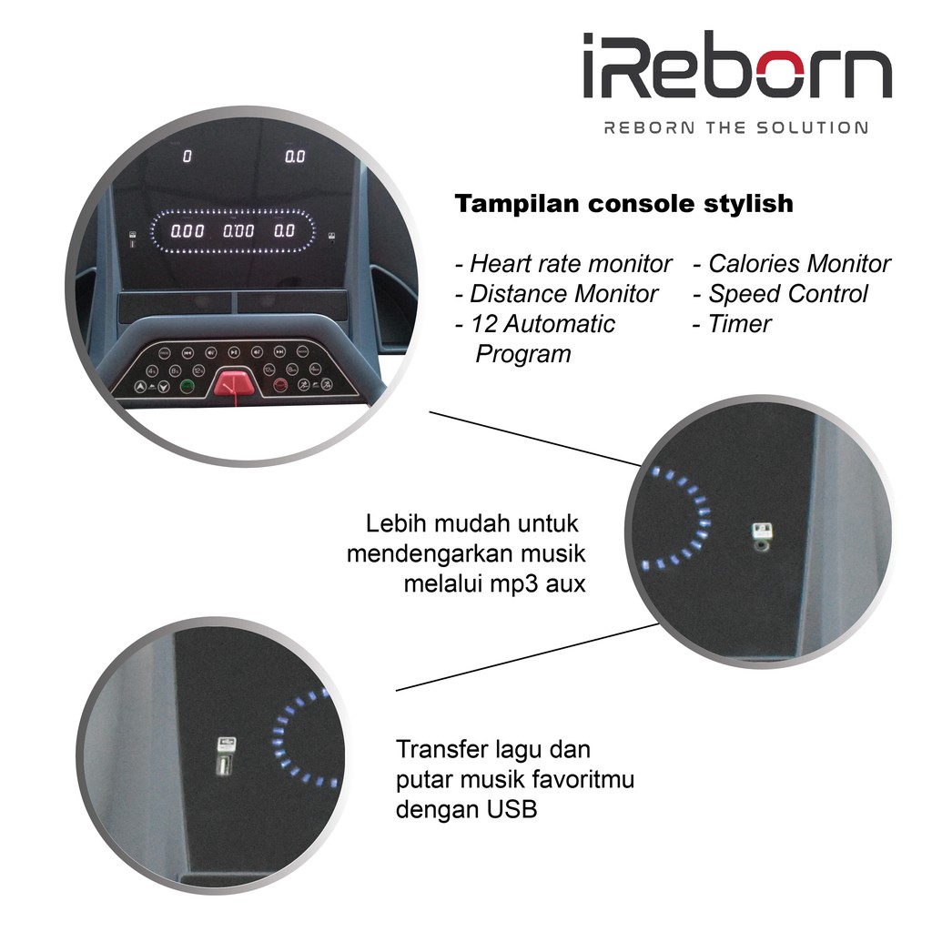 Jual Alat Fitness Treadmill Semi Commercial IReborn X9 (SEMARANG ...