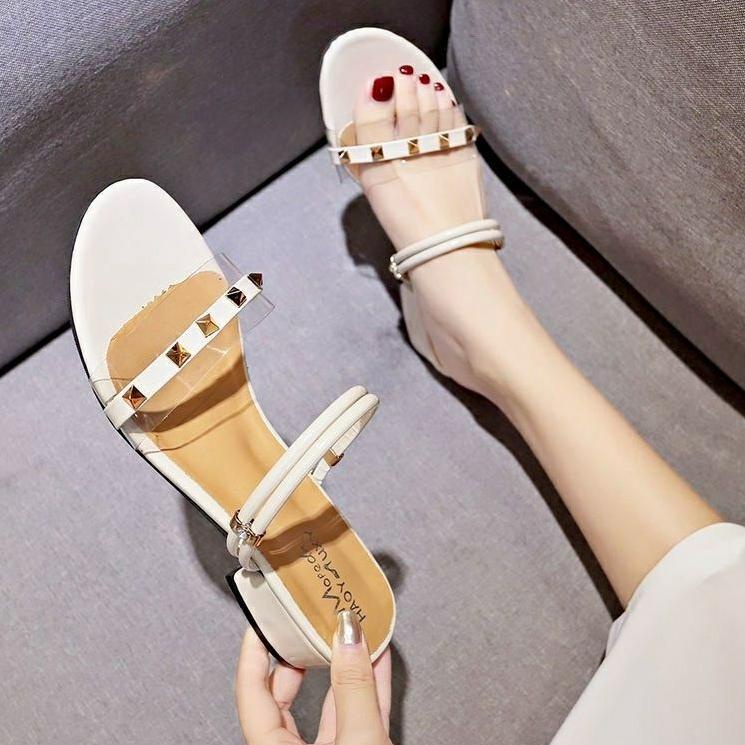 Jual Hot Sell.. DNS24 sandal heels sendal hak tahu pendek gak tinggi ...