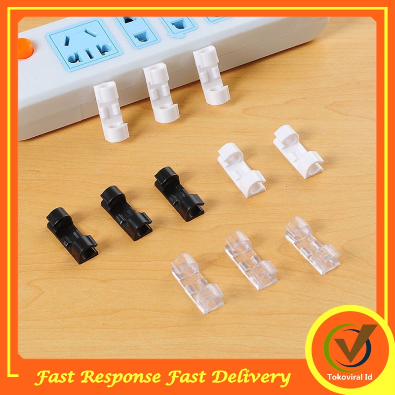 Jual Klem Kabel Tempel 1 Pack / Organizer Pengikat Penjepit Kabel ...