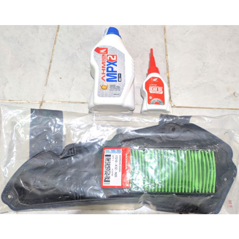 Jual PAKET Oli MPX2 Oli gear Gardan AHM Filter udara Honda Pcx 160 ...