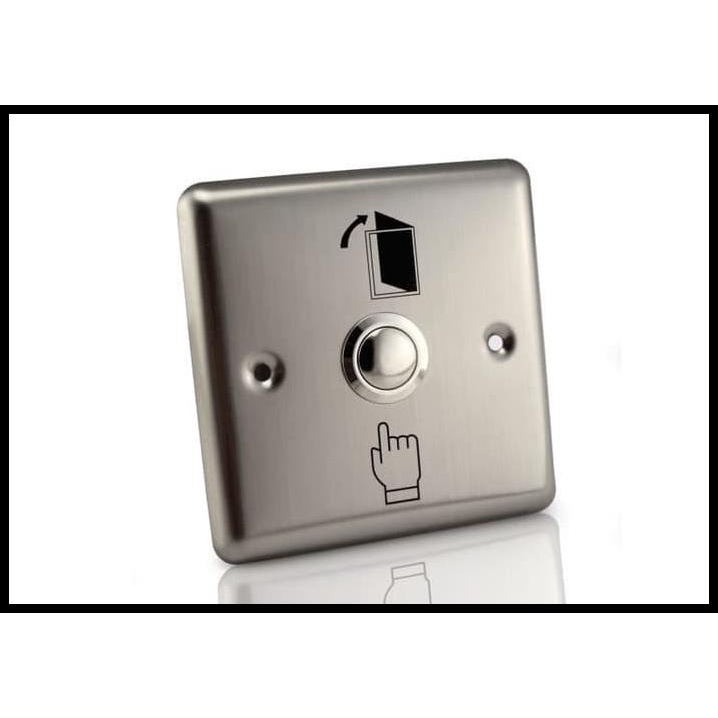 Jual Exit Button Stainless Besar Access Door Push Button Bell Pintu ...