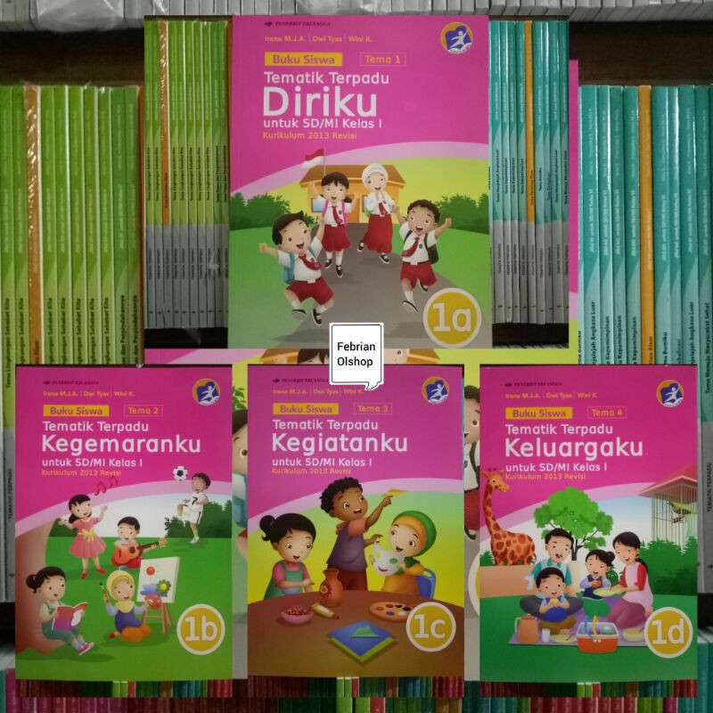 Jual Buku Siswa Tematik Terpadu Sd Mi Kelas 1 Tema 1a 1b 1c Dan 1d