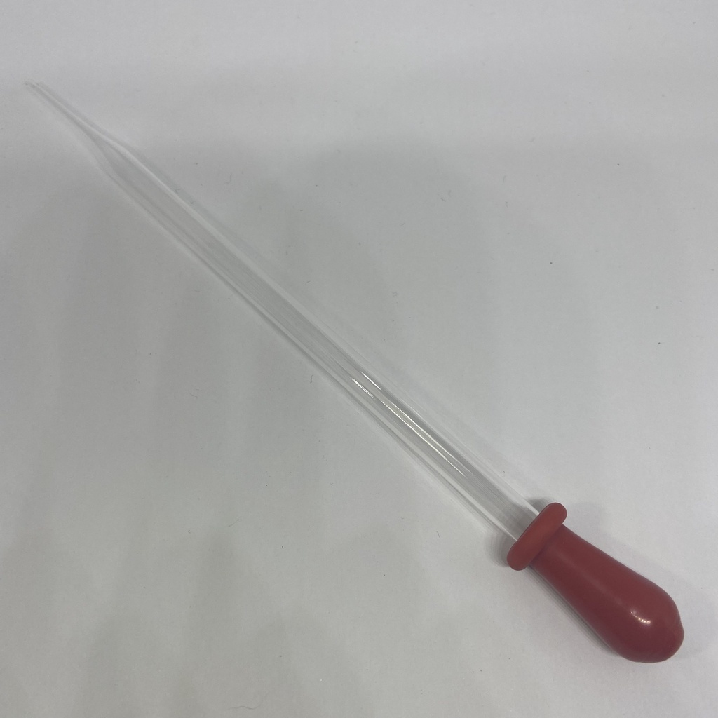 Jual Pipet Kaca 15cm 11Cm Karet Merah Glass Pipette Tetes Kimia Biologi ...