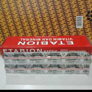 Jual Etabion Multivitamin tambah darah Perbok 100kapsul=10strip ...