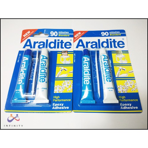 Jual INFTYJkrt - LEM ARALDITE BIRU/EPOXY RESIN BESI ARALDIT BIRU 90 ...