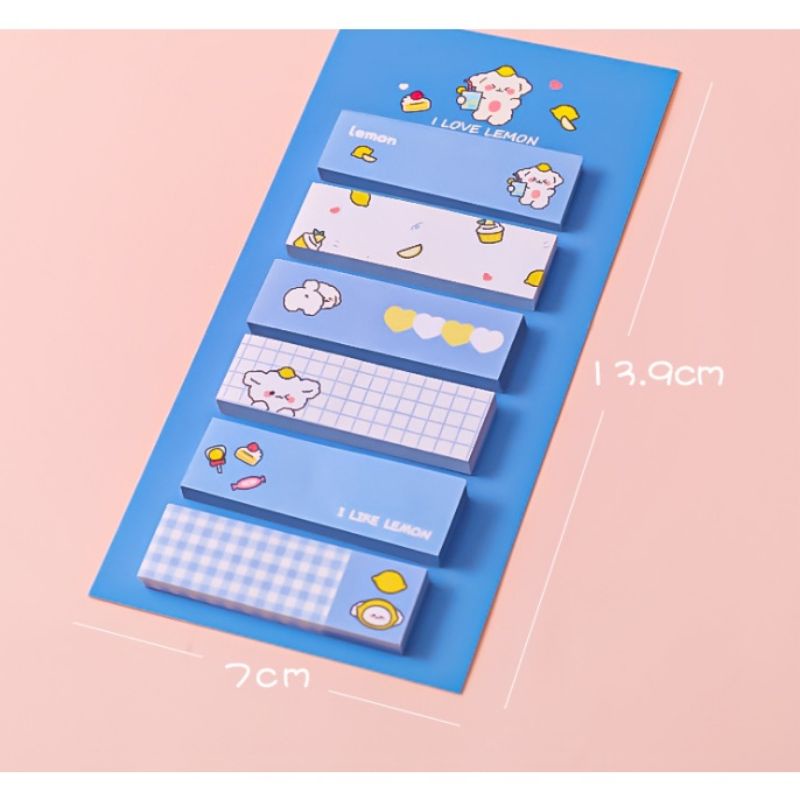 Jual PEMBATAS BUKU MOTIF ANIMASI / STICKY NOTE / POST IT / PEMBATAS ...