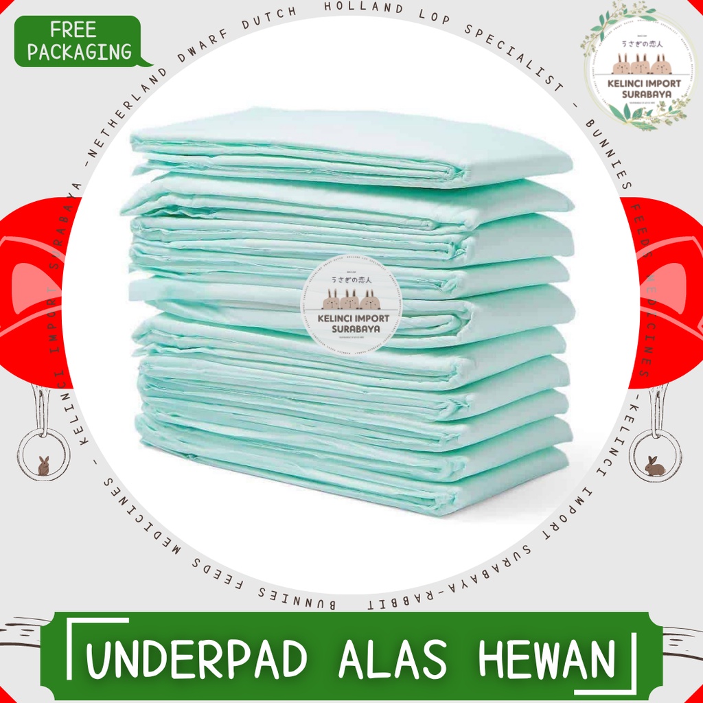 Jual UNDERPAD Alas Kandang Hewan Potty Training Lembaran - 60x45cm ...