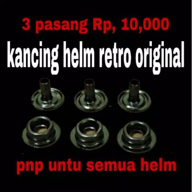 Jual Kancing helm retro original pnp untuk semua jenis helm retro helm ...