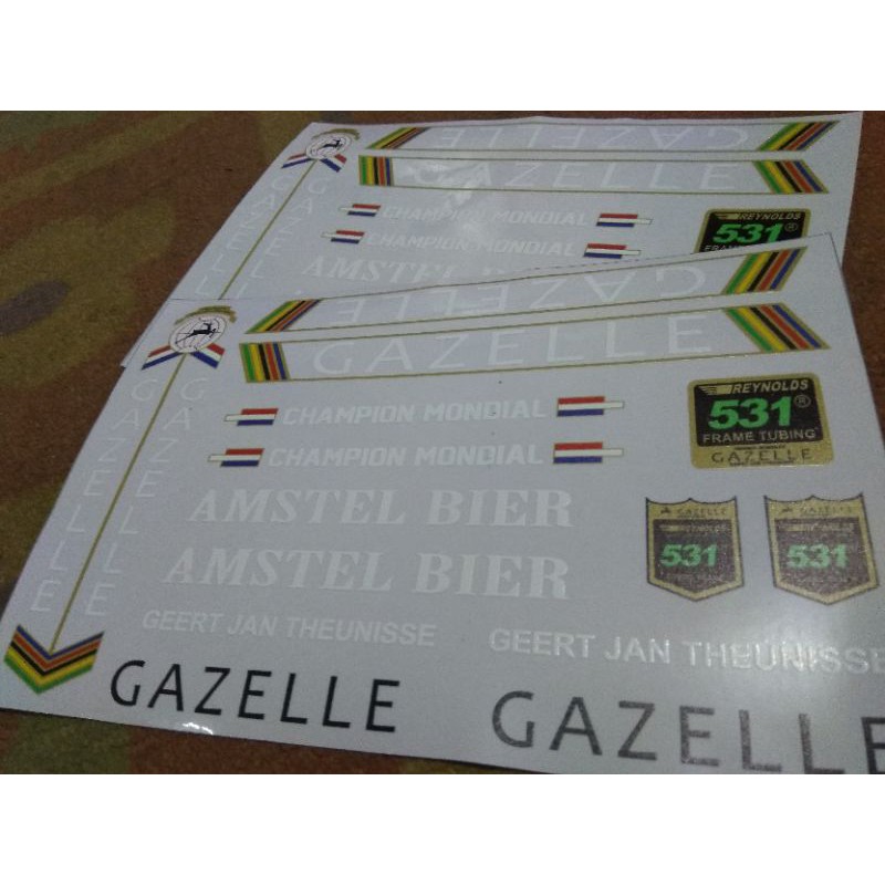 Jual Sticker decal frame sepeda balap road bike jadul vintage GAZELLE ...