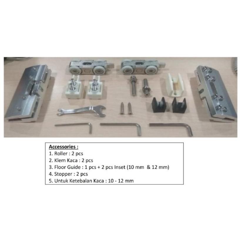Jual Rel Sliding Pintu Kaca Dekkson SGD ACC L4 8207A Track 200 Cm ...