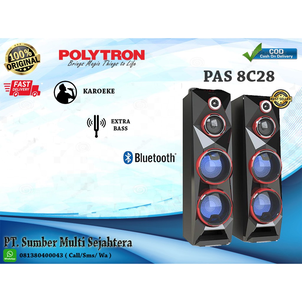 Jual Speaker Aktif Pas 8c28 Polytron Shopee Indonesia