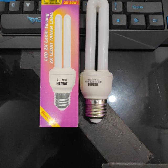 Jual Lampu PLC Led 2U 20 Watt Hemat | Shopee Indonesia