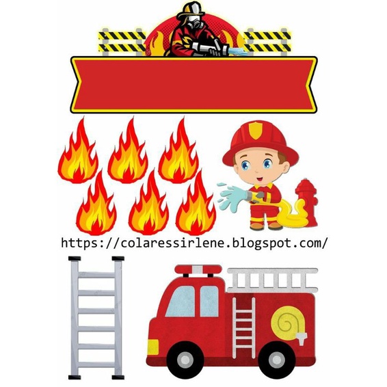 Jual Topper cake kue pemadam kebakaran damkar free nama dan ucapan ...