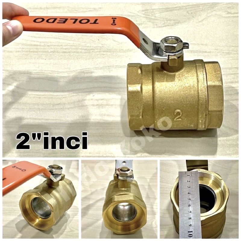 Jual FIT KUNINGAN 2” Ballvalve kuningan 2”inci Stop keran 2inci ...