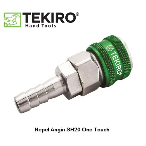 Jual Tekiro Quick Coupler One Touch 20 SH / Nepel Angin / Fitting / Sambungan Selang Kompresor ...