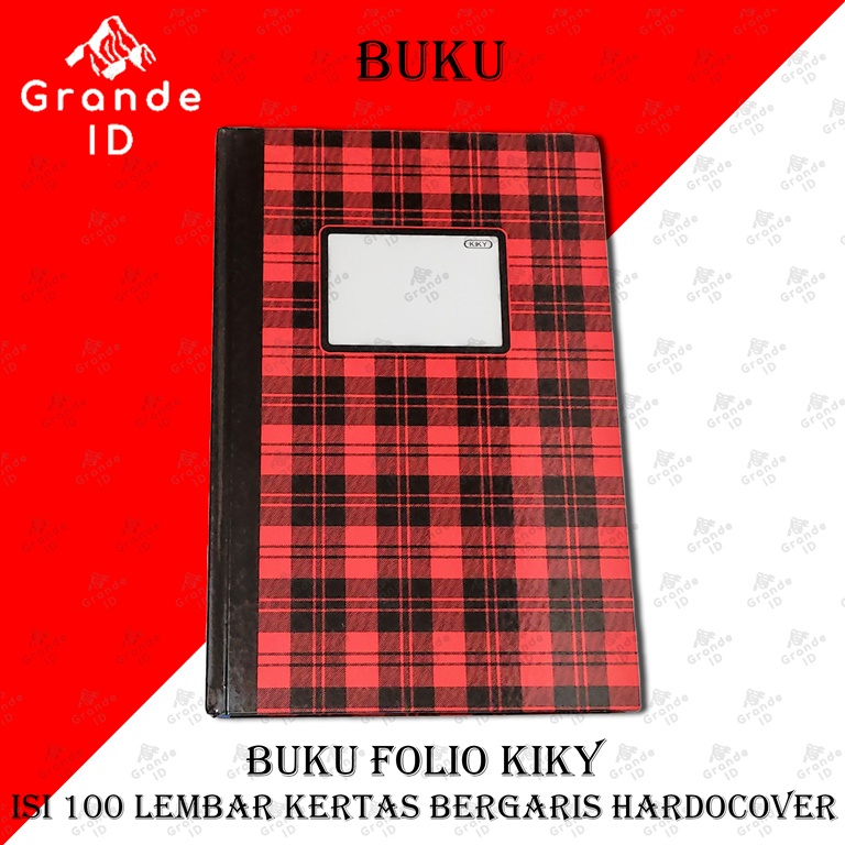 Jual BUKU FOLIO KIKY ISI 100 LEMBAR HARD COVER | Shopee Indonesia