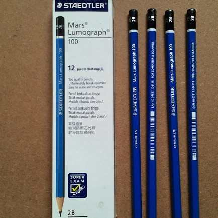 Jual Pensil Staedtler 2b Asli Komputer / Pensil 2b Ujian Murah ( 1 pcs ...