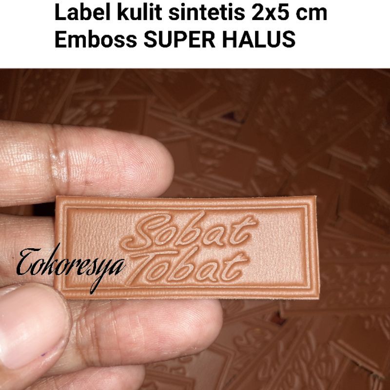Jual Label kulit sintetis emboss- Label emboss-label kulit sintetis ...